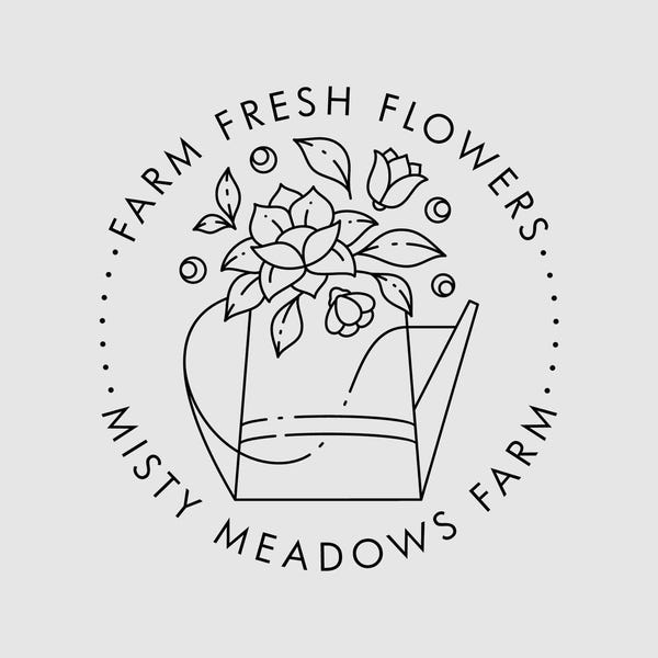 Flower Farm Logo - Etsy