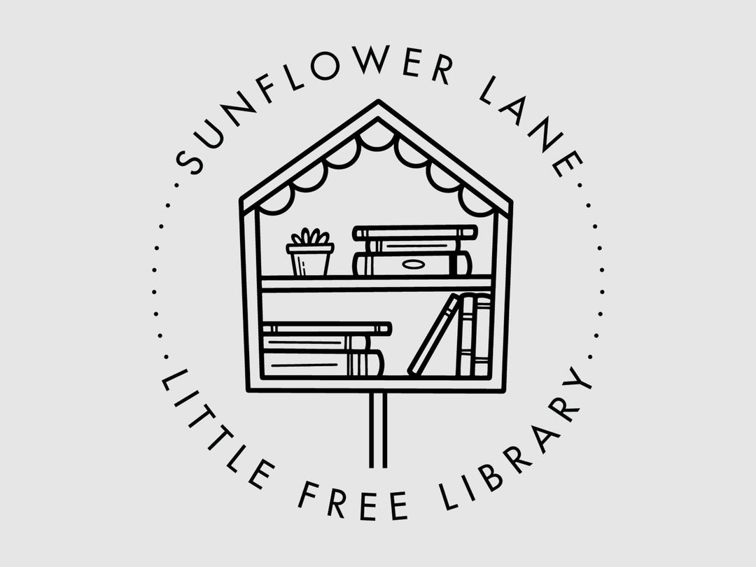 Little Free Library Stamp Personalized | Custom Library Book Stamp ...