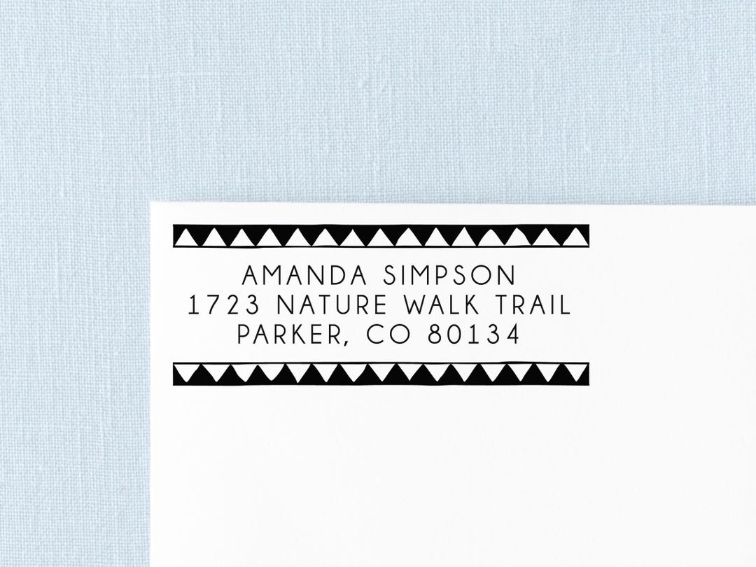Return Address Stamp Self Inking, Family Address Stamp, Custom Address ...