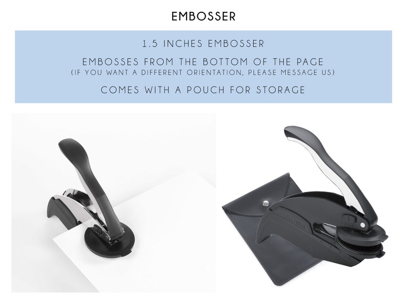 Custom Rectangular Embosser | Rectangle Personalized Embosser | Custom Logo Embosser | 1 X 2 ...