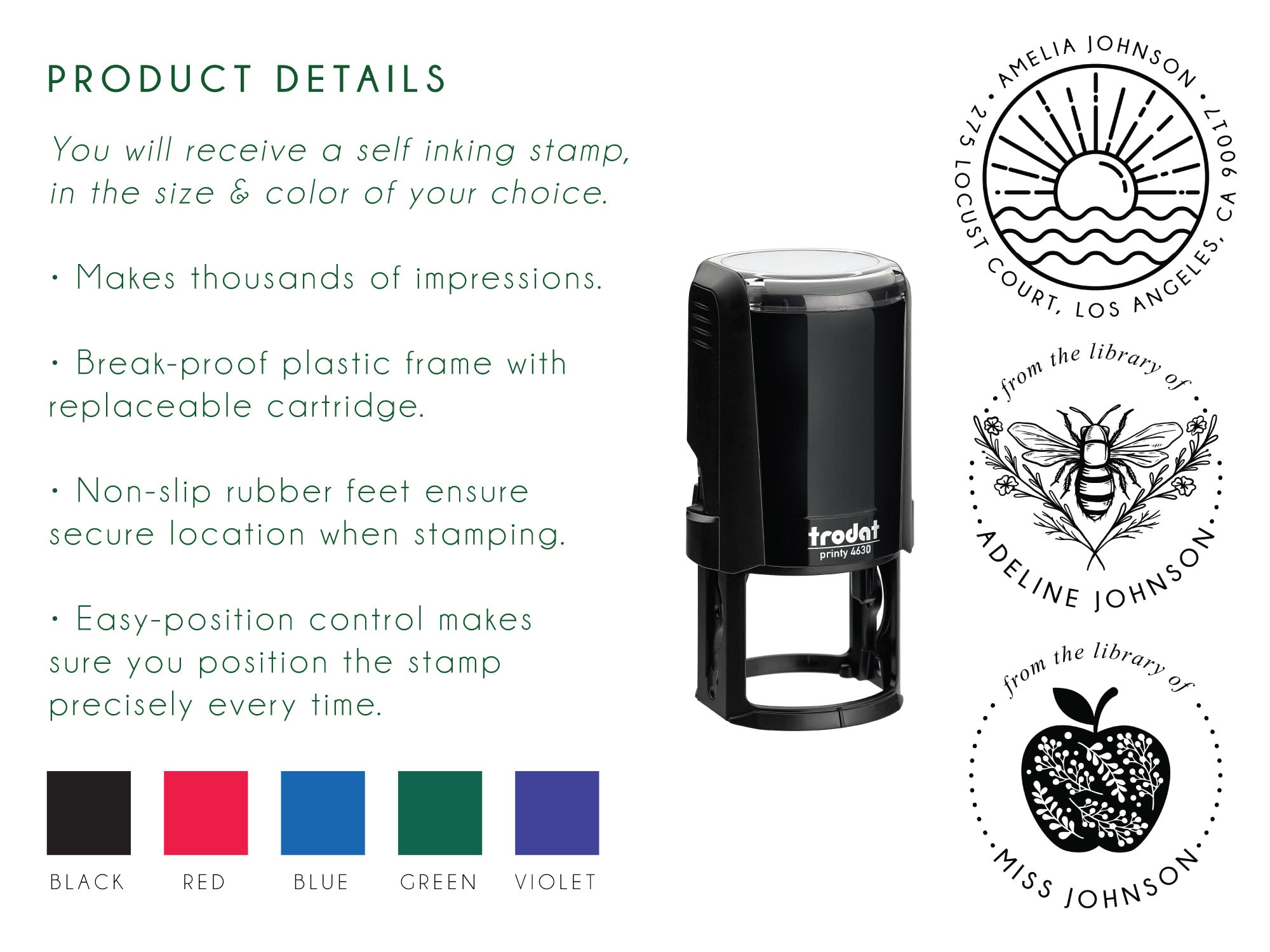 Custom Self Inking Stamp Round Custom Logo Stamp Self Inking - Etsy ... Custom Self Inking Stamp Round Custom Logo Stamp Self Inking - Etsy ...