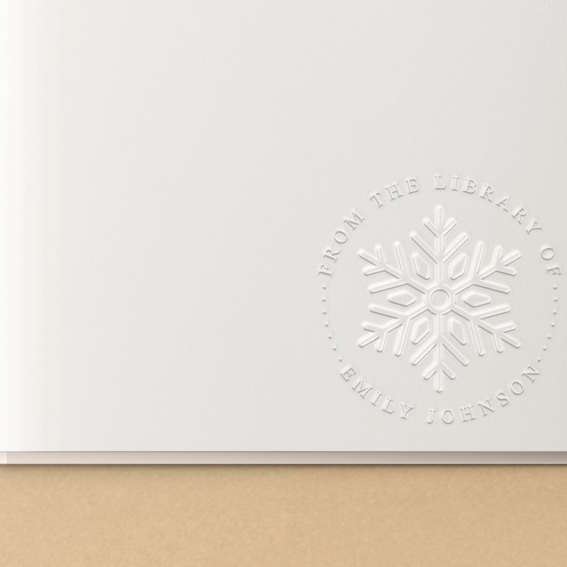 Snowflake Embossed Tags - Etsy