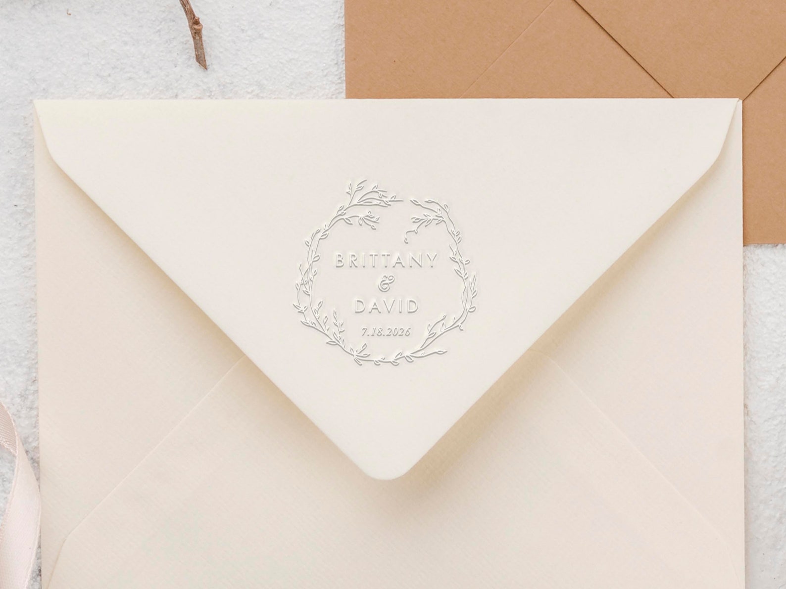Wedding Logo Stamp | Wedding Invitation Envelope Stamp | Wedding Date ...