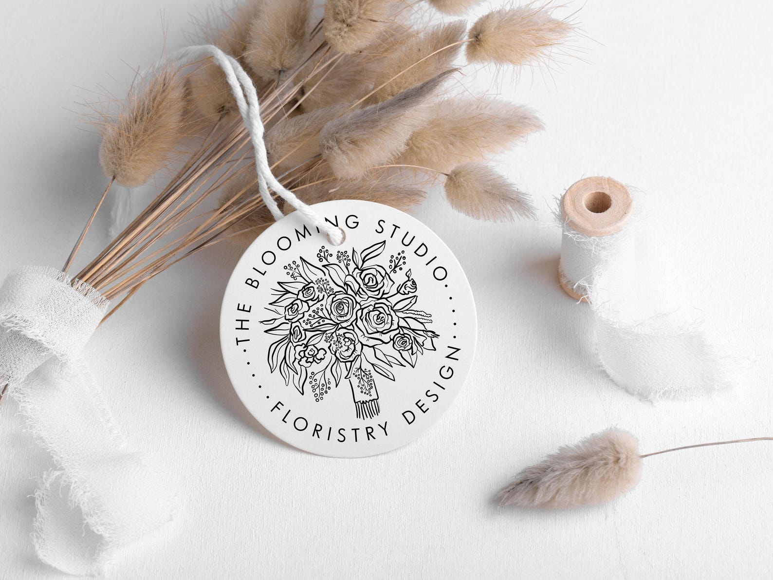 Floral Bouquet Stamp | Florist Label Stamp | Flower Market Stamp ...