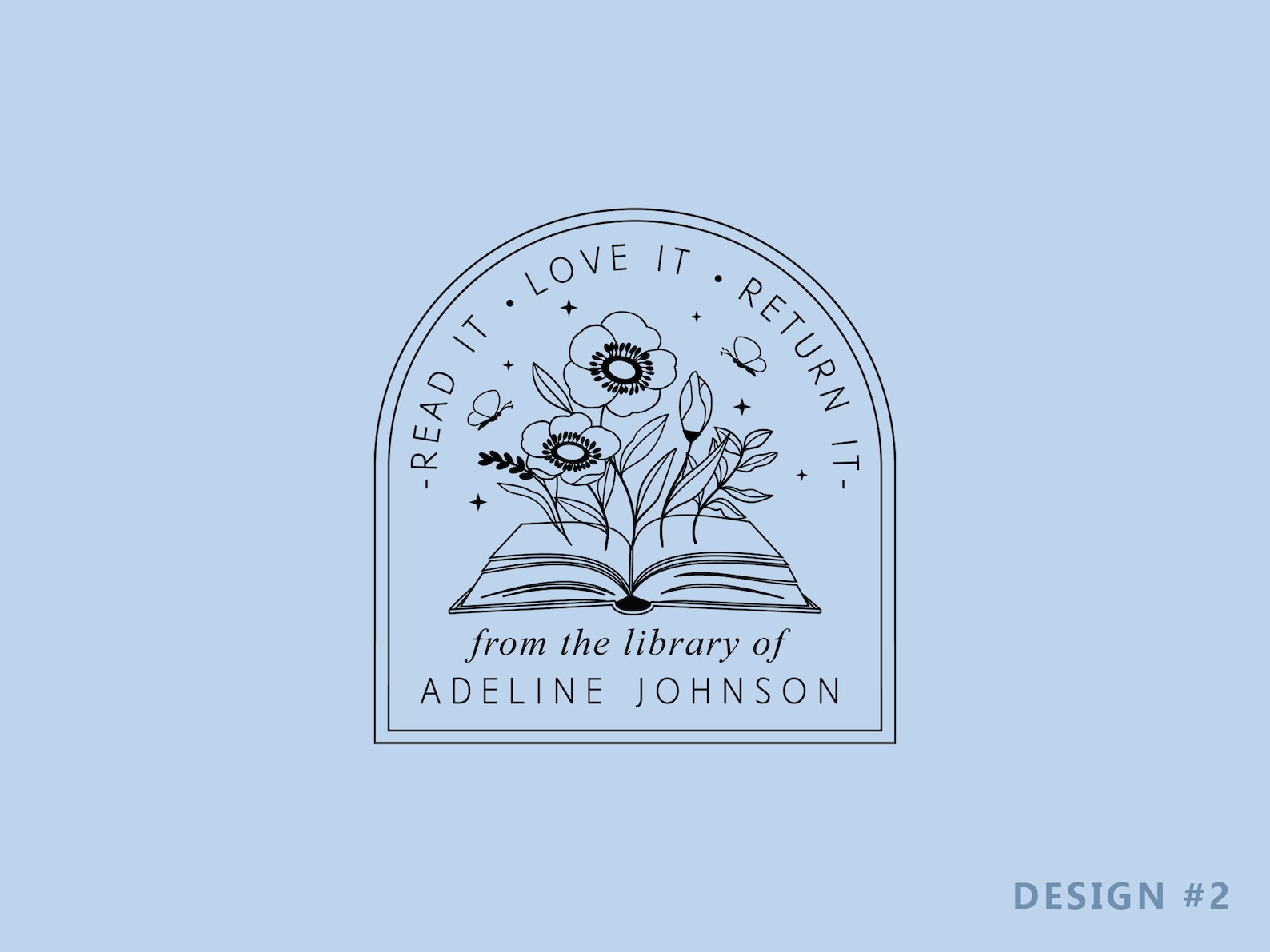 Book Stamp Personalized | Teacher Library Stamp | Read It, Love It ...