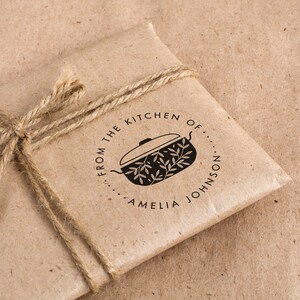 From the Kitchen of Stamp | Cooking Pot Logo Stamp | Food Packaging ...