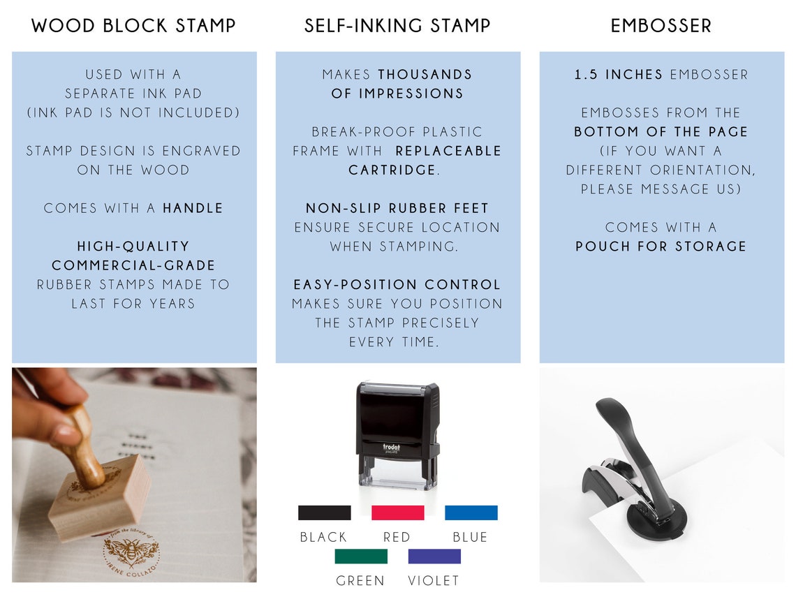 From the Library of Stamp Book Stamp Personalized Bee Ex - Etsy