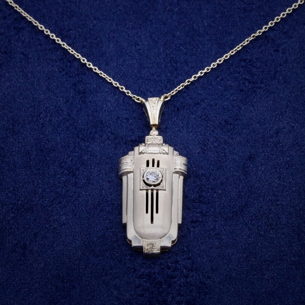 Art Deco Pendant - Etsy