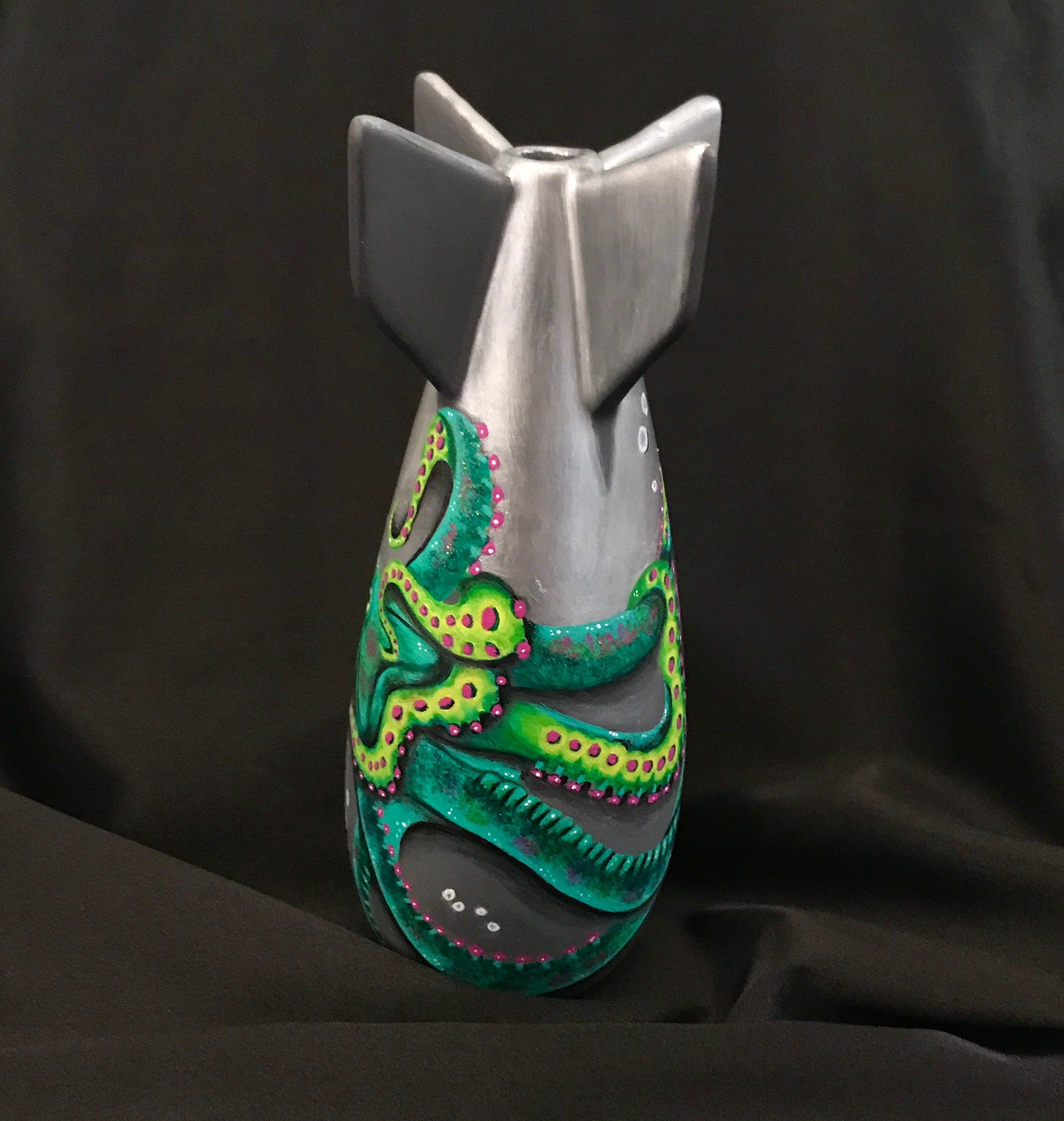 Horror Vase Octopus Bomb Horror Punk Home Decor Ceramic Decorative ...