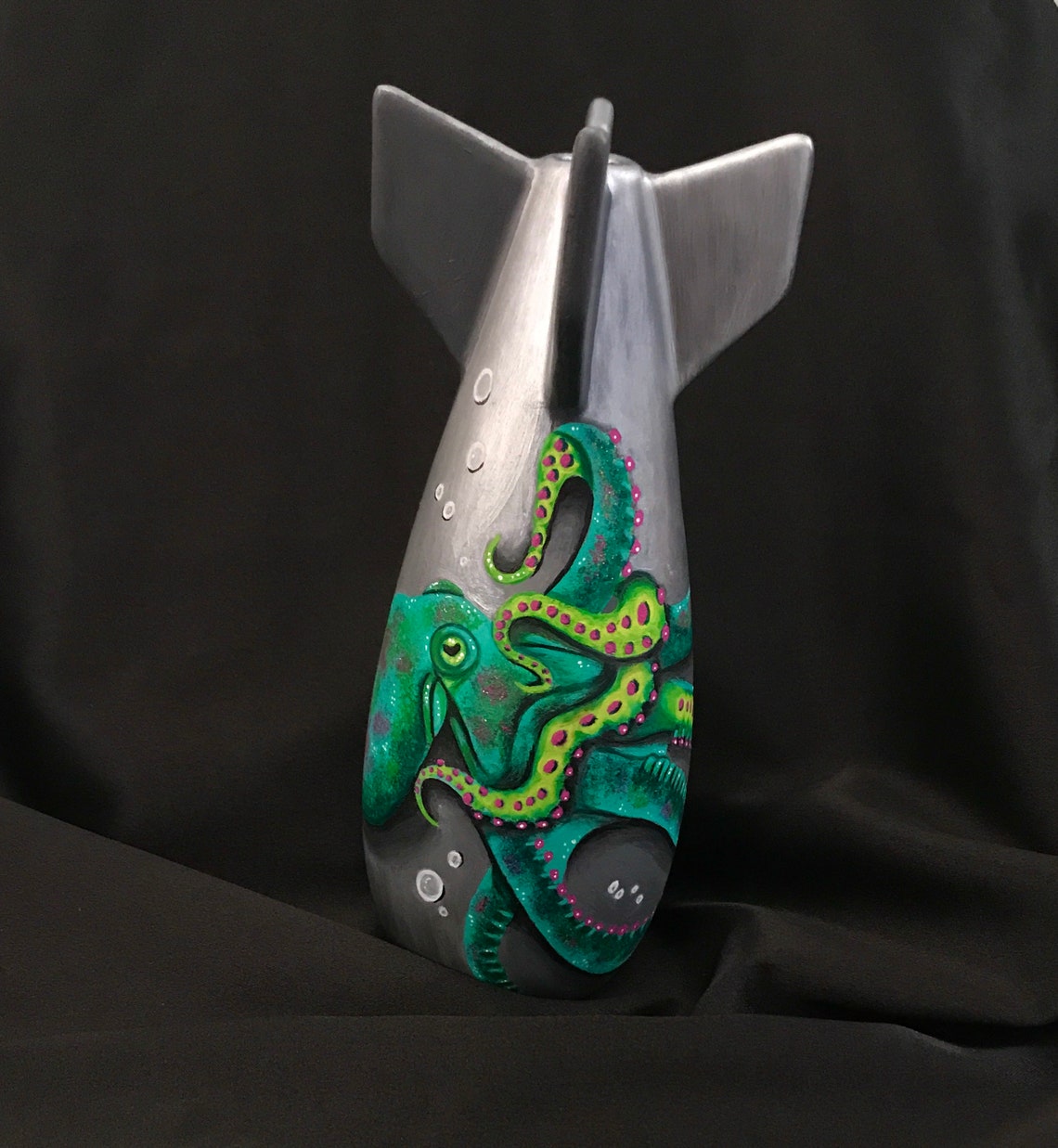 Horror Vase Octopus Bomb Horror Punk Home Decor Ceramic | Etsy