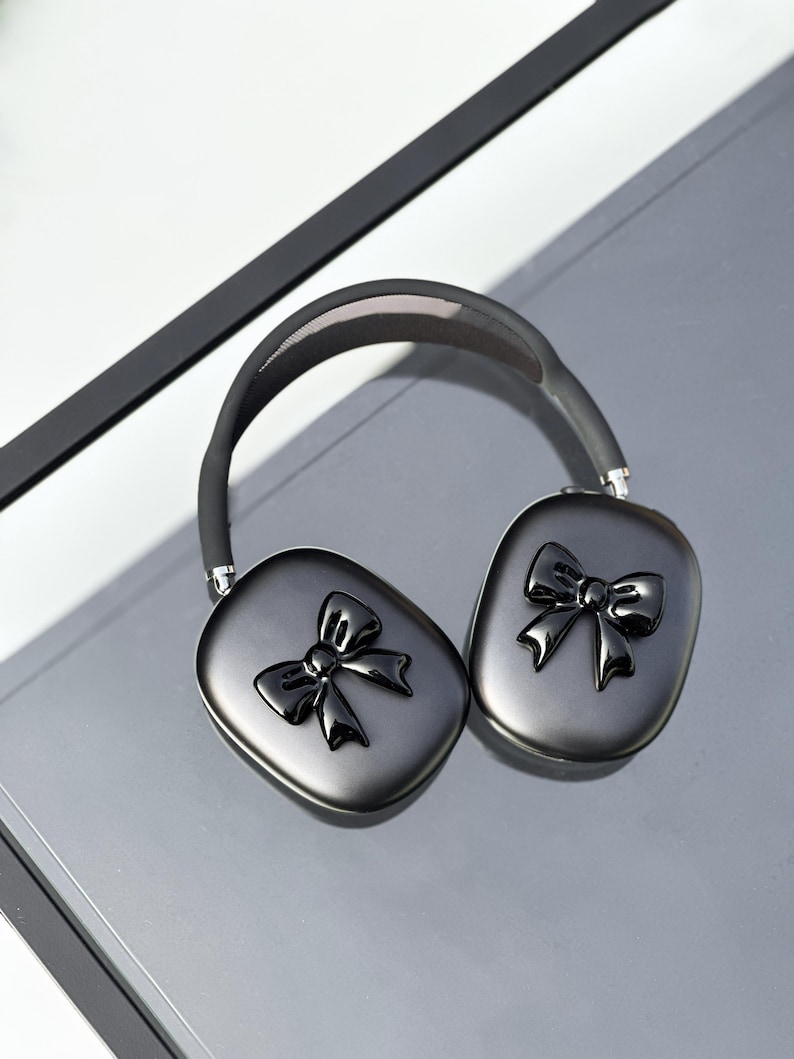 Cute BOW Attachment for Headphones - Sony XM4, Sony XM5, Airpods Max ...