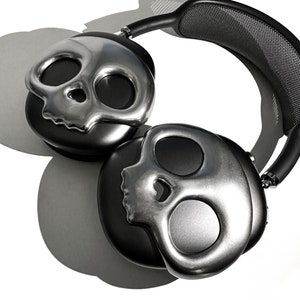 Skull Silver Chrome Airpods Max Attachment - Skeleton Headset Gaming ...