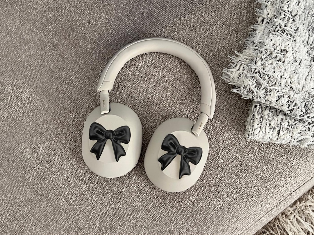 Adorable Two BOW Accessory for Headphones - Sony XM5 / XM4, Skullcandy ...