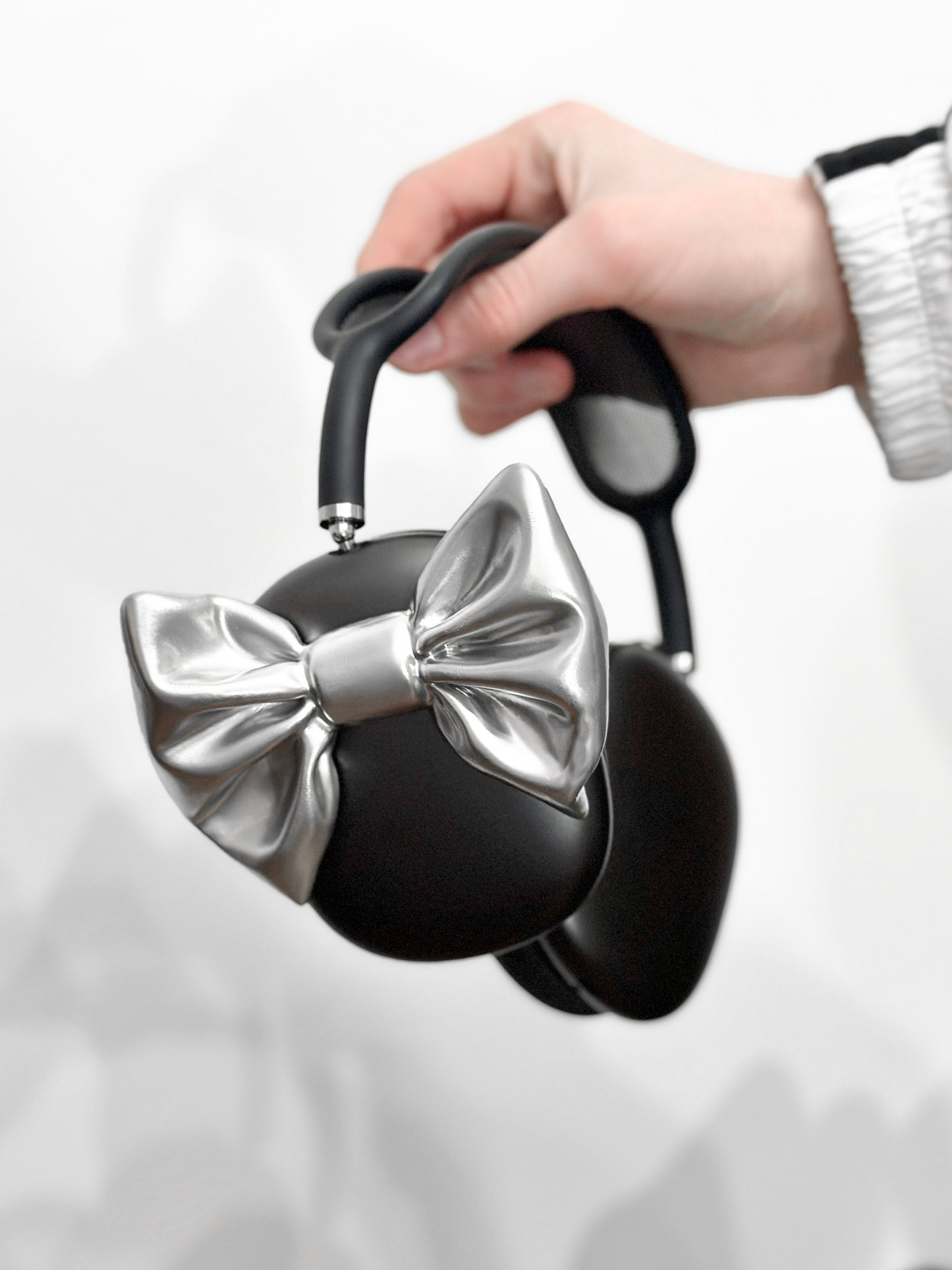 Unique Bow Airpods Max Cover, Chrome Headphone Case 3D Print, Stylish ...