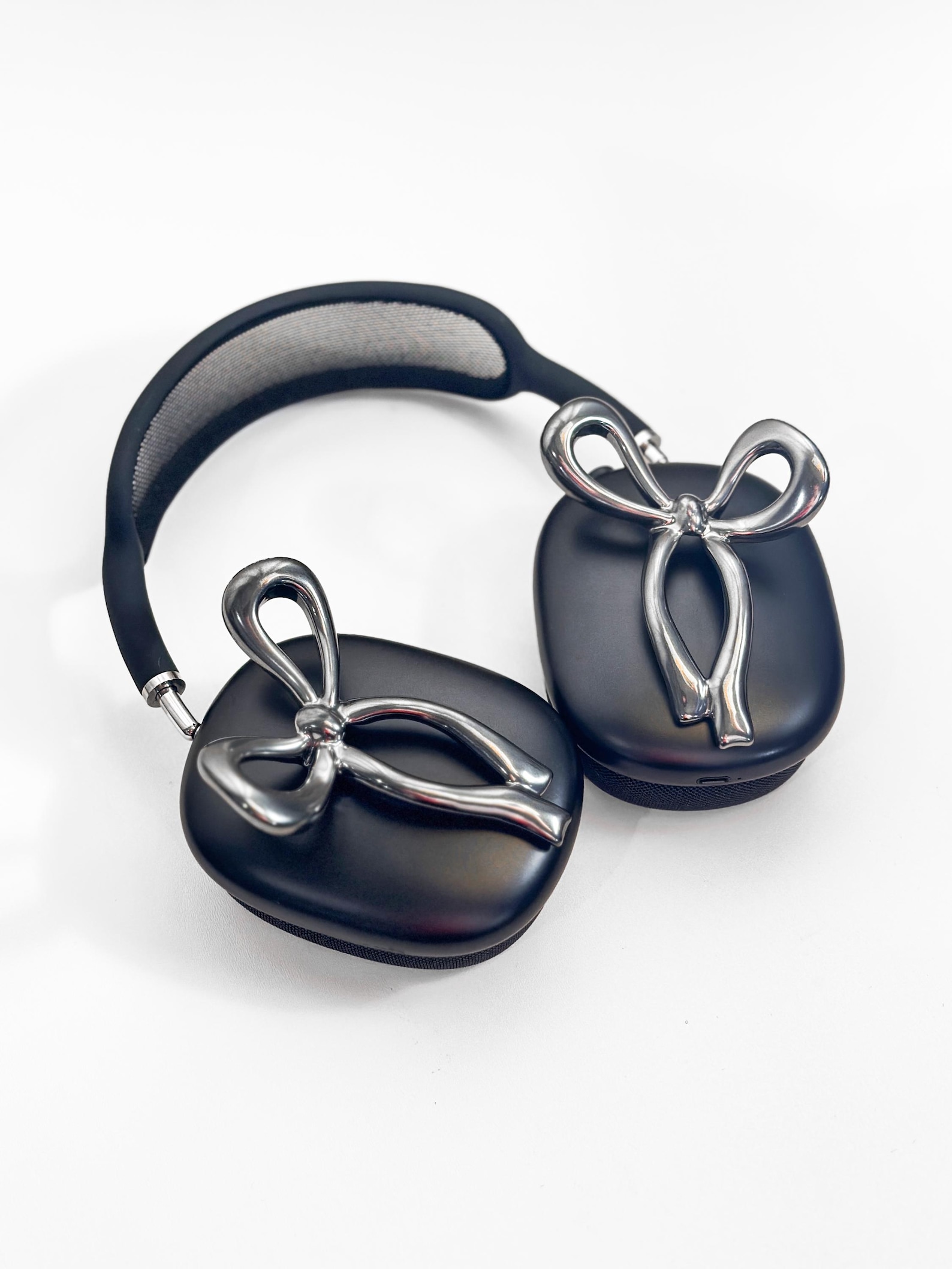 Y2k Chrome Bows for Your for Headphones - Airpods Max, Sony XM5 / XM4 ...