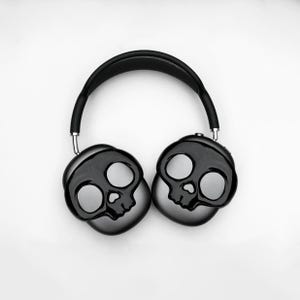Skull Silver Chrome Airpods Max Attachment - Skeleton Headset Gaming ...