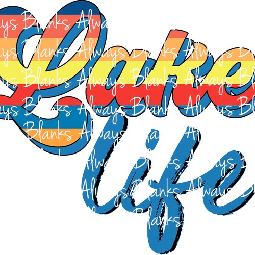 Lake Life PNG Design: Great for Sublimation - Etsy