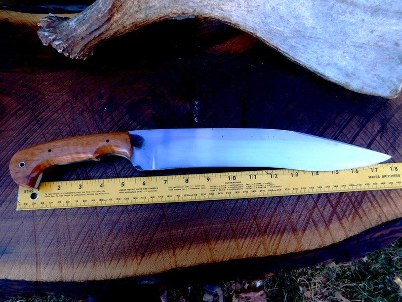 Forged Bowie With 12 Inch Blade and Tigerwood Handles - Etsy