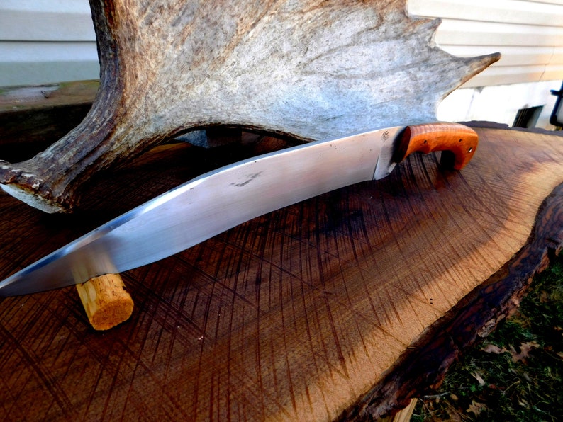 Forged Bowie With 12 Inch Blade and Tigerwood Handles - Etsy