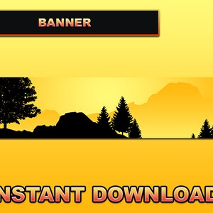Sunset Twitch/stream Package Panels Screens Banner - Etsy