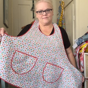 Vintage Style New Handmade Kitchen Apron With Pockets Pullover Style ...