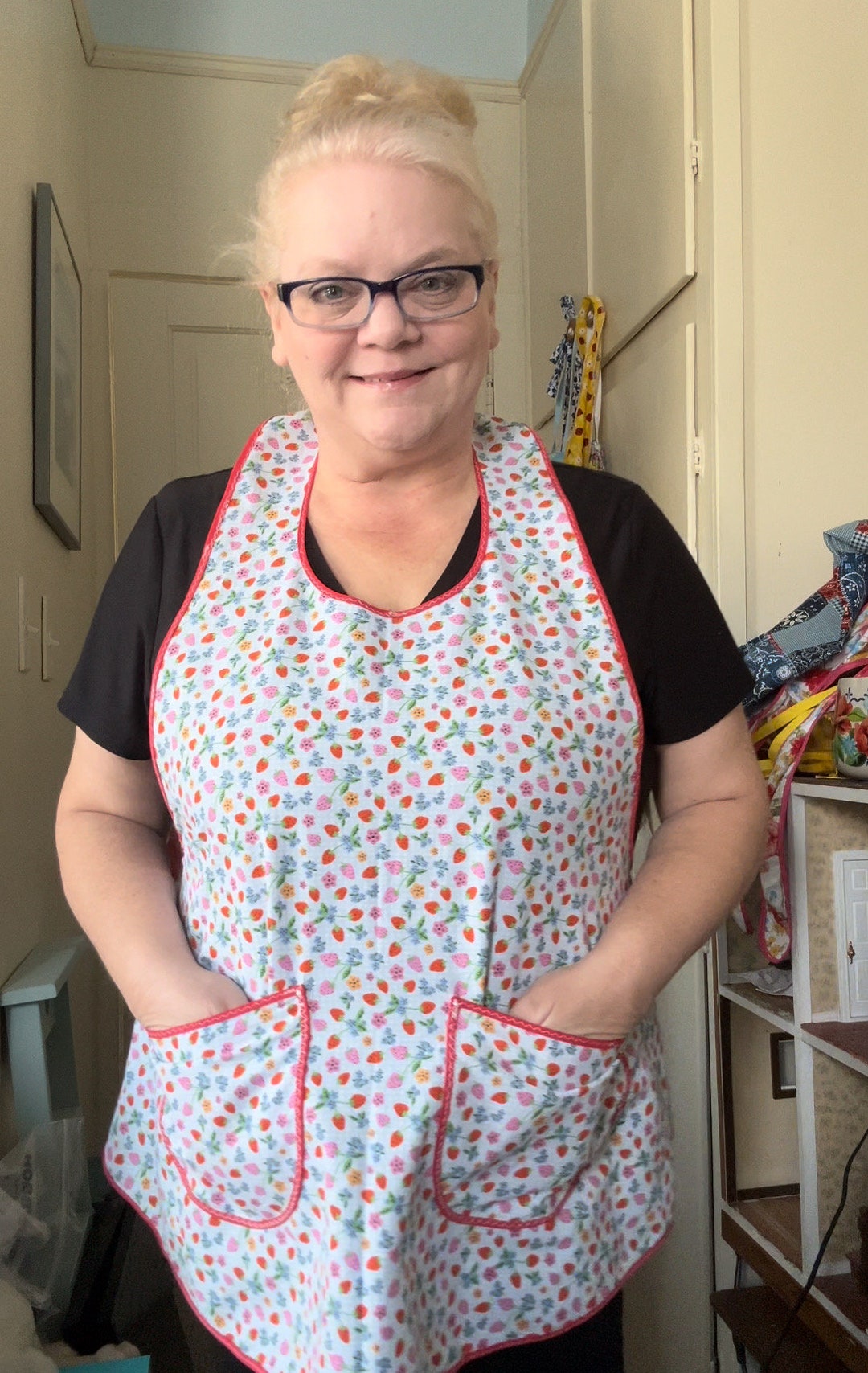 Vintage Style New Handmade Kitchen Apron With Pockets Pullover Style ...