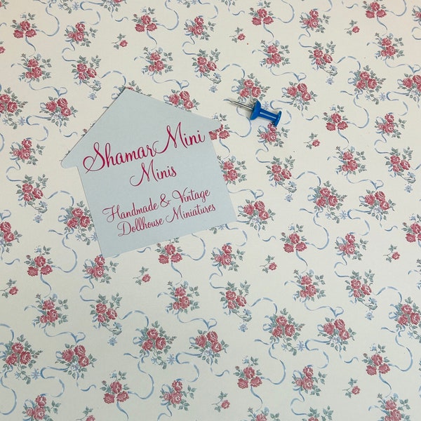 Pink Dollhouse Wallpaper - Etsy