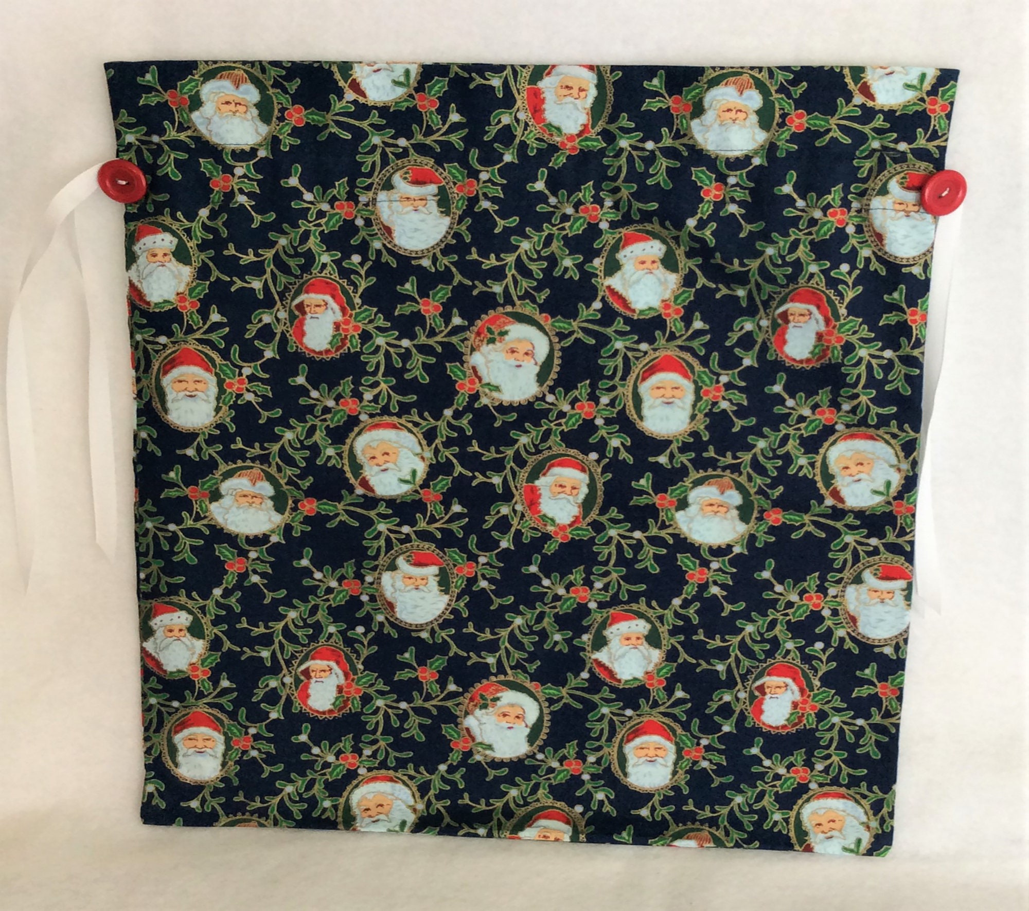 Reusable Gift Bag Santa Claus Christmas Gift Bag Holiday - Etsy UK