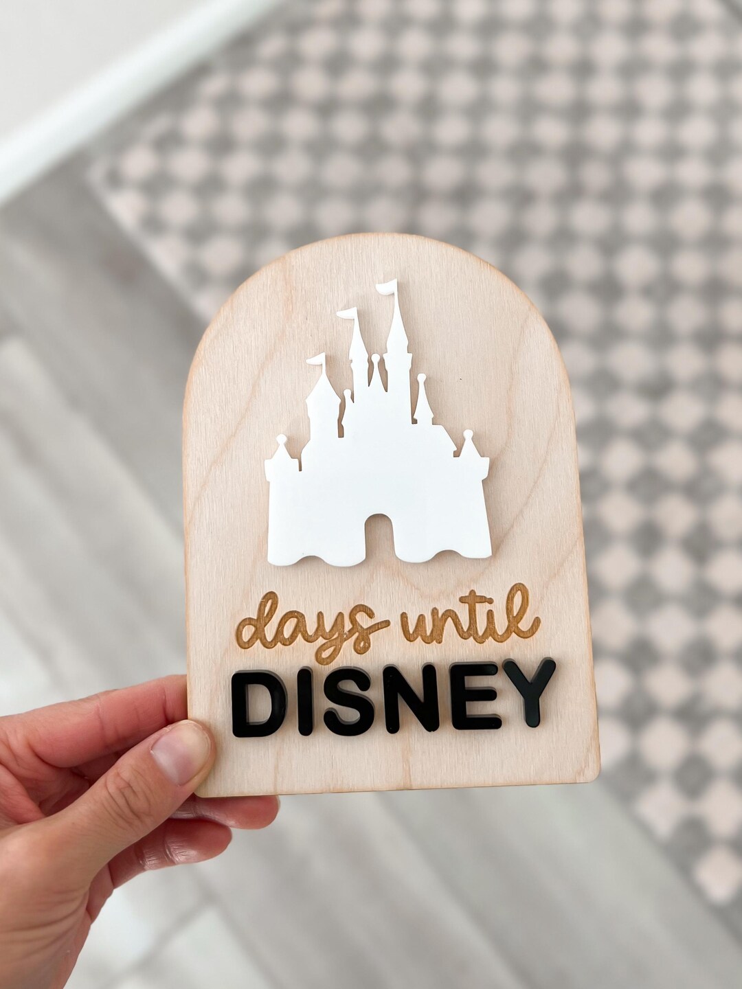 Countdown Days Until Disney Sign | Disneyland Disneyworld Decor | Magic ...