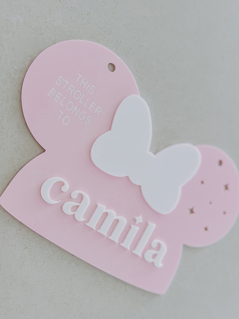 Custom Disney Stroller Sign Minnie Mouse Acrylic Sign - Etsy