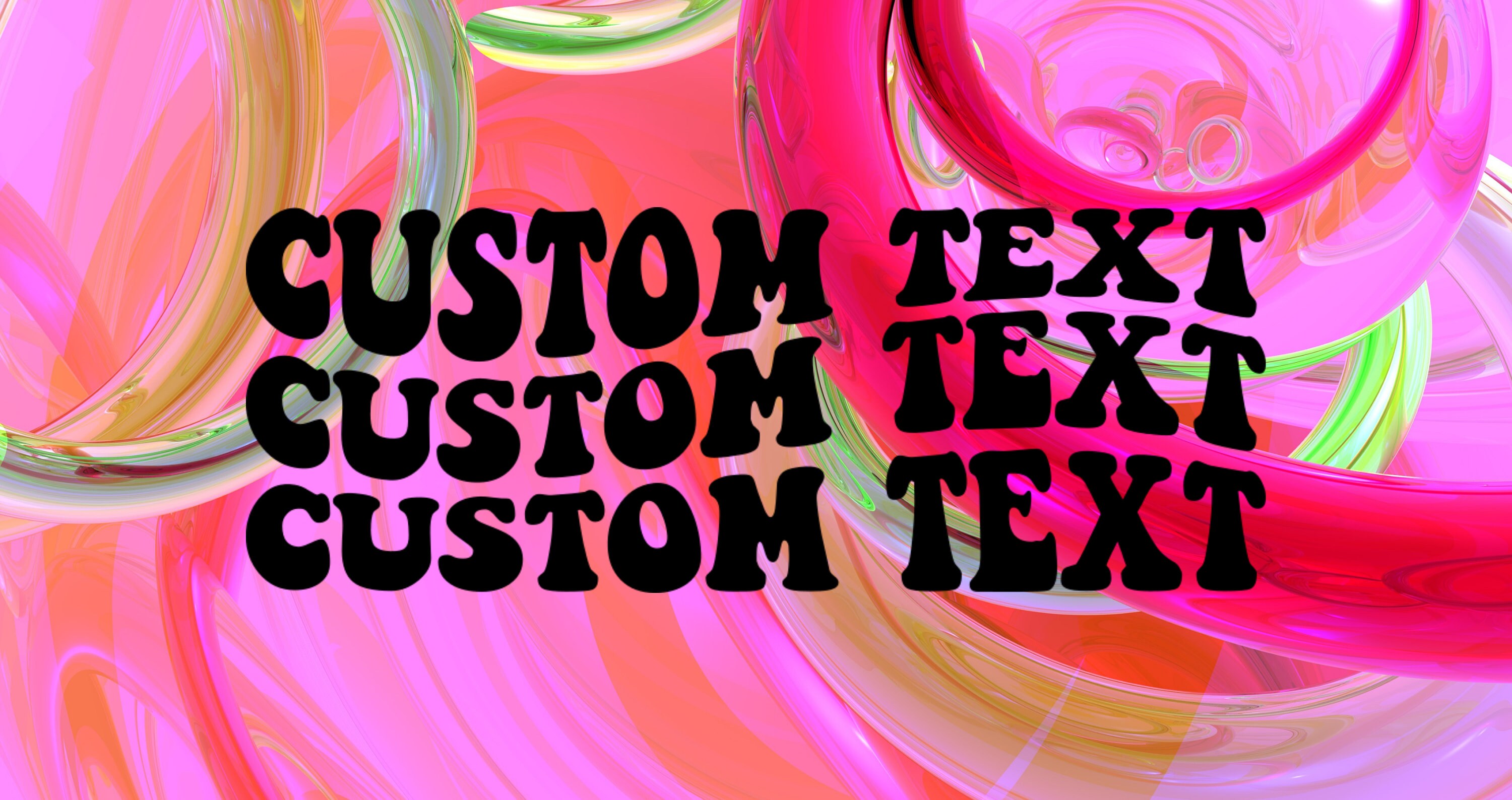 Custom Wavy Font Svg | Wavy Font | Retro | 70s | Custom Wave Font ...