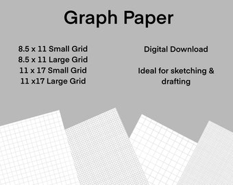 Perfectly Scaled and Precise Printable Graph Paper (Instant Download ...