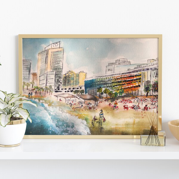 Tel Aviv Print - Etsy