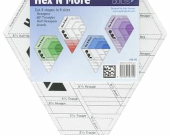 Hex N More Quilting Ruler Acrylic Template From Jaybird Quilts - Etsy