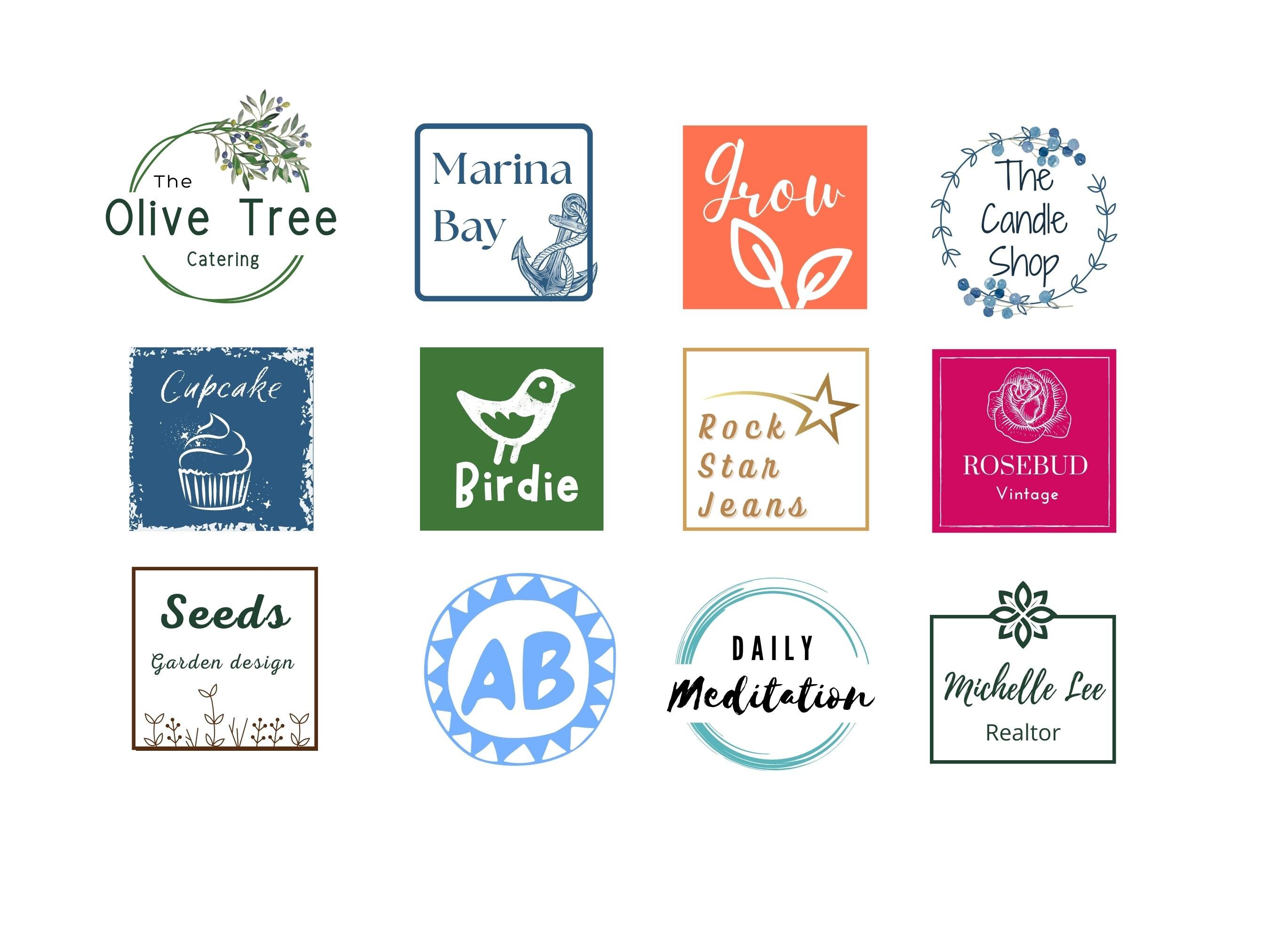 Logo Business Logo Custom Color Logo With Your Business Name - Etsy