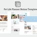 Pet Planner EDITABLE NOTION TEMPLATE - Etsy