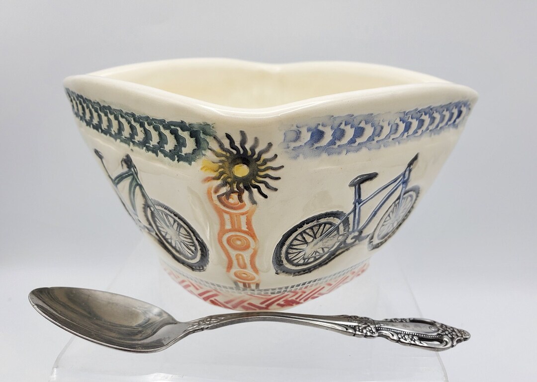Really Awesome Mountain Bike Cereal Bowl - Etsy