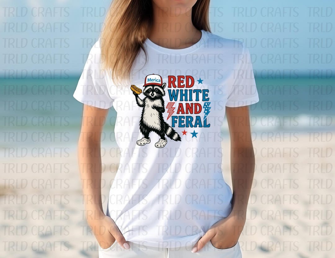 Red White and Feral Merica PNG Digital Download - Etsy