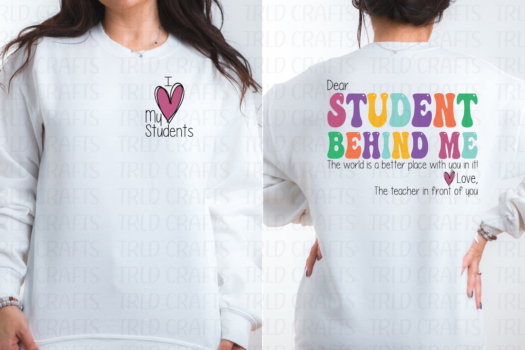 Inspirational Teacher PNG: Dear Student Design (digital Download) - Etsy