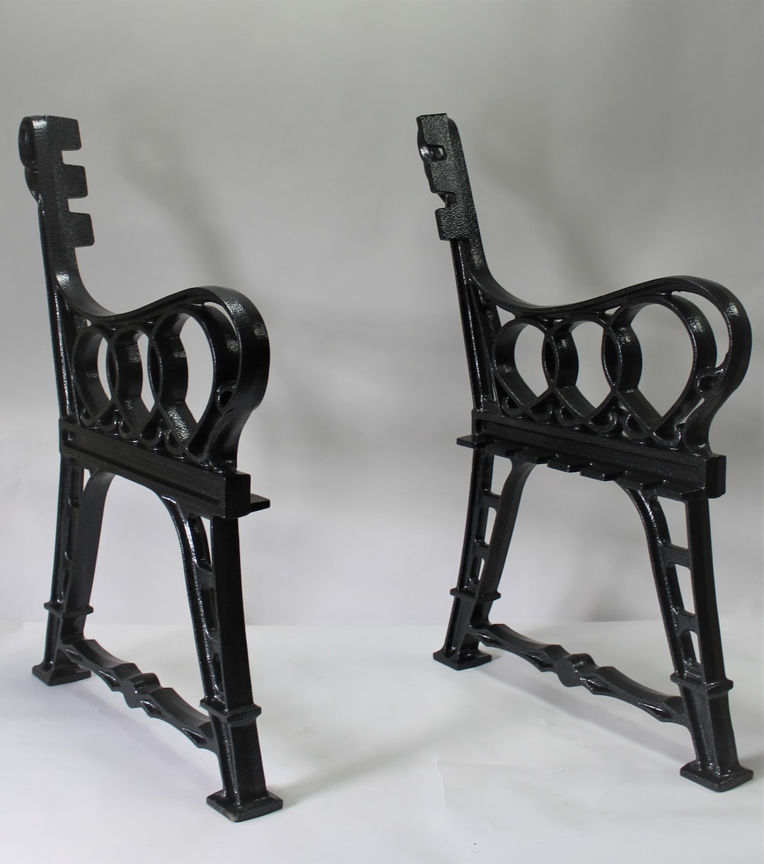 Set of Bench Legs, Park Bench Legs, Cast Aluminum Legs - Etsy