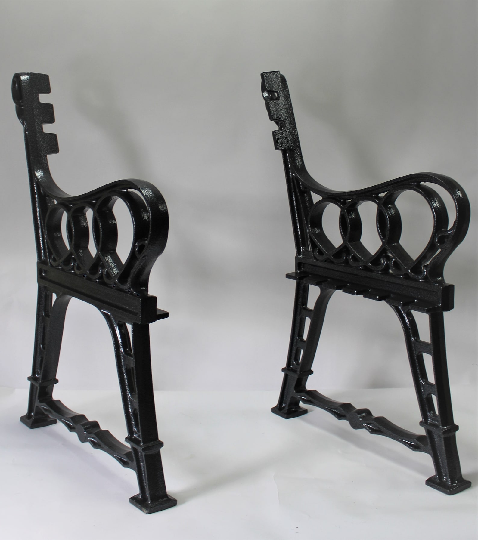 Set of Bench Legs, Park Bench Legs, Cast Aluminum Legs - Etsy