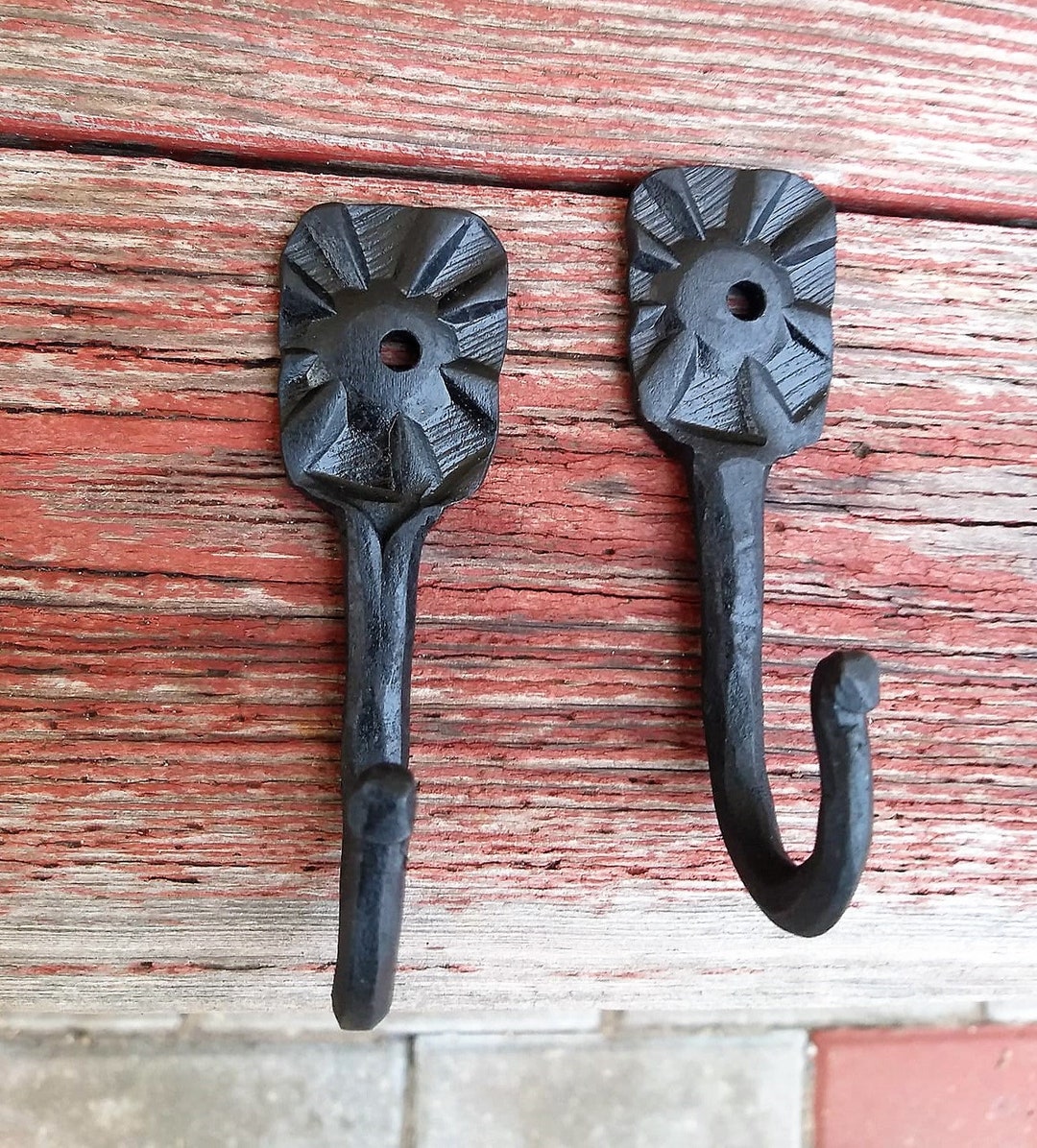 Forged Coat Hooks Towel Holder Key Hanger Bag Holder Blacksmith Made ...