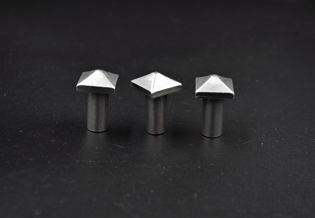 Square Pyramid Type Iron Rivets | Blacksmith Made | Forging Component ...