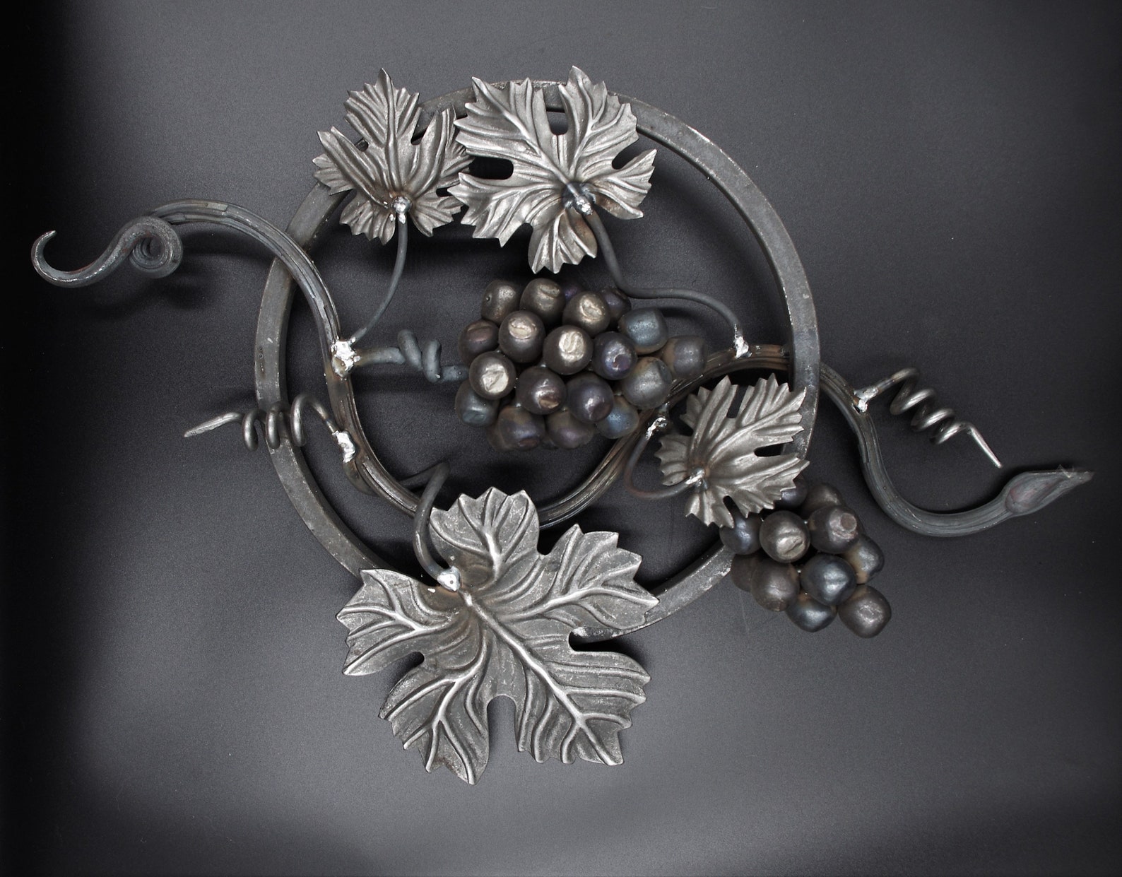 Lovely big steel grapes rosette Wall Art Metal Craft Work | Etsy