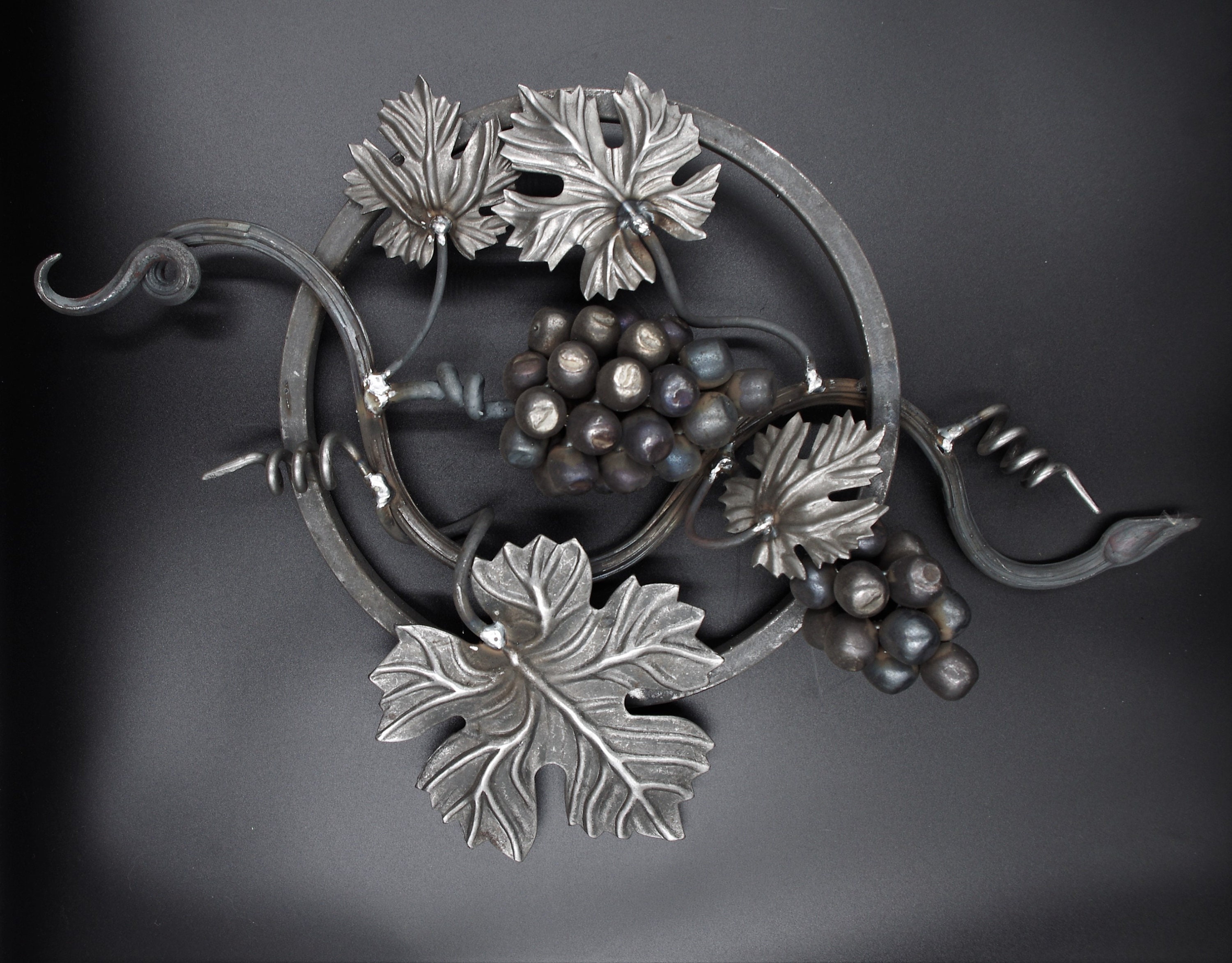 Lovely Big Steel Grapes Rosette Wall Art Metal Craft Work - Etsy
