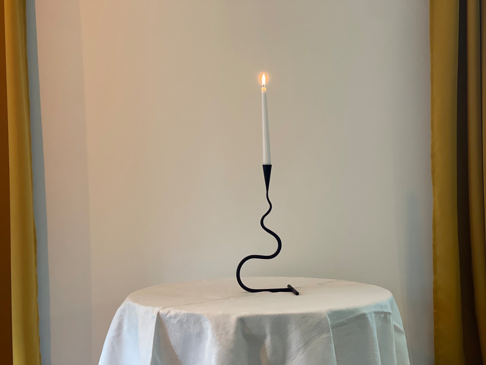 Forged Standing Type Candlestick Wrought Iron Hand Forged - Etsy