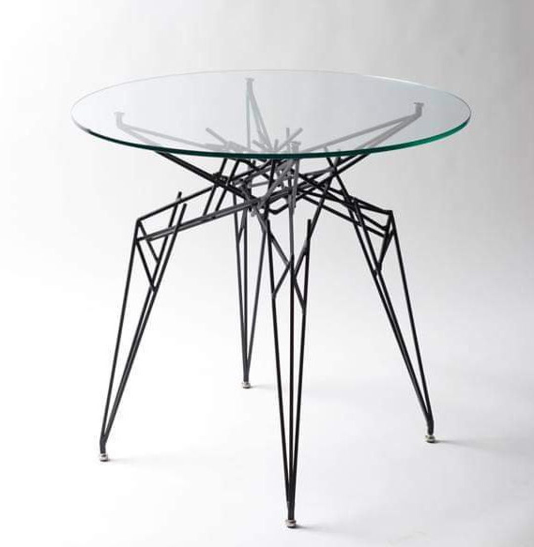 Small Round Glass Dining Table, Handmade, Own Design You Will Not Find ...