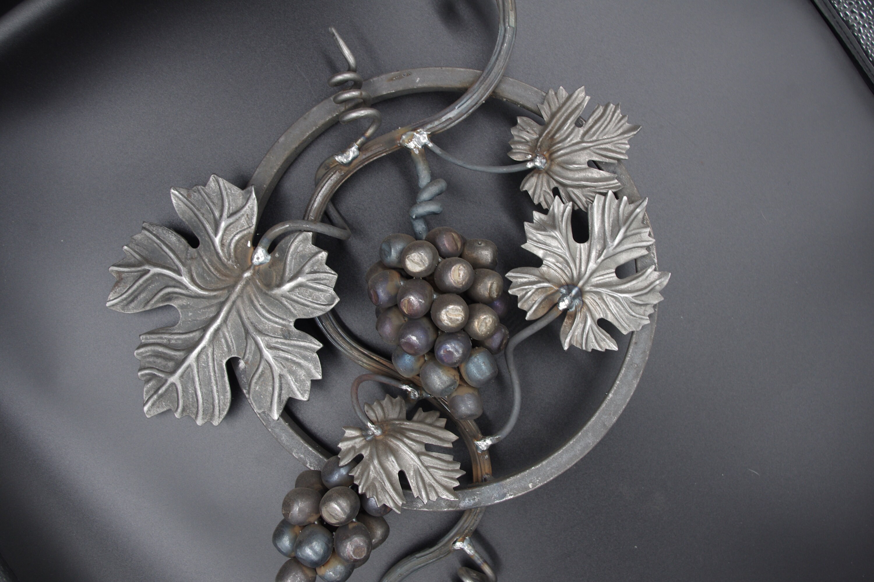 Lovely Big Steel Grapes Rosette Wall Art Metal Craft Work - Etsy