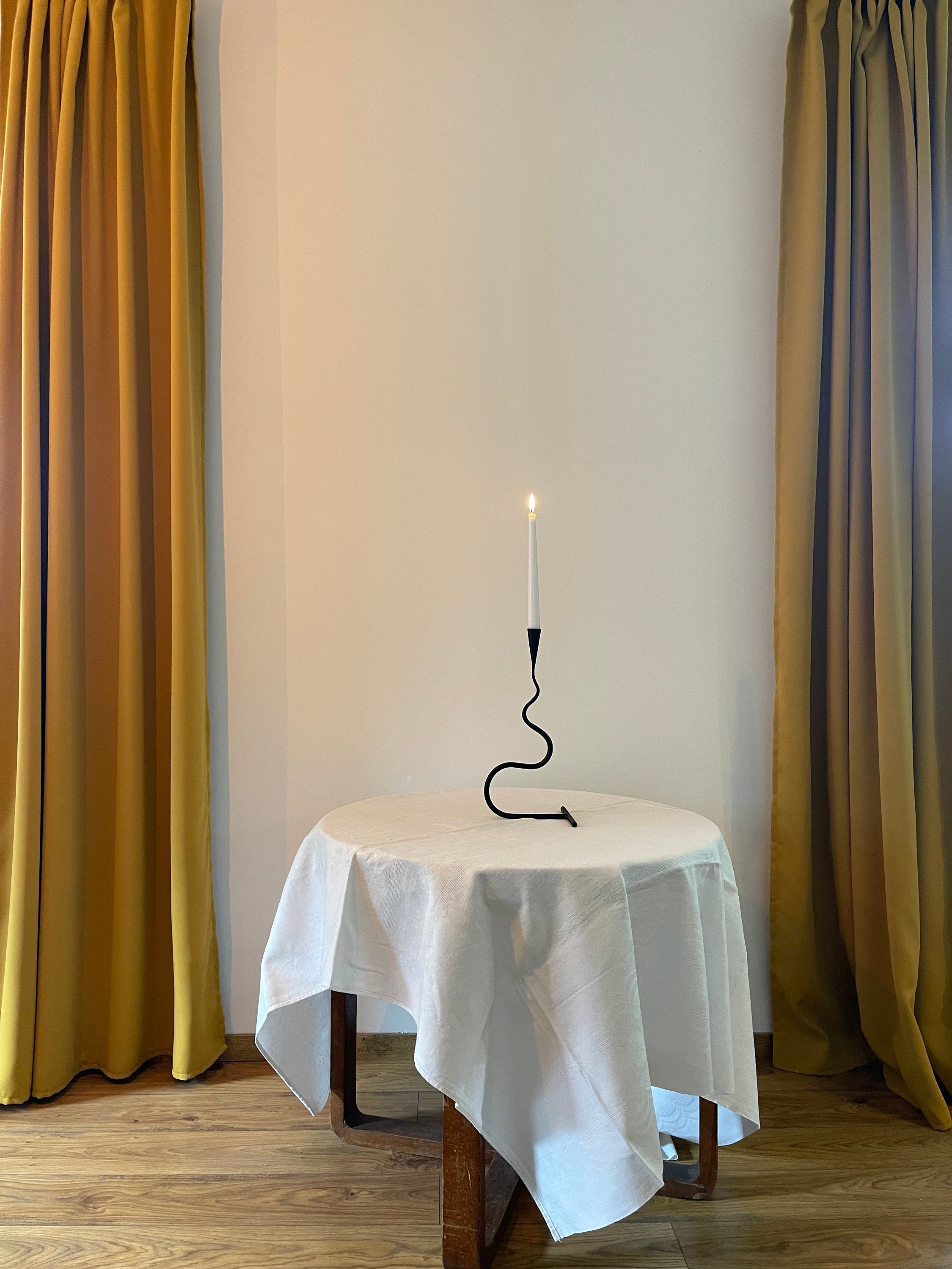 Forged Standing Type Candlestick Wrought Iron Hand Forged - Etsy