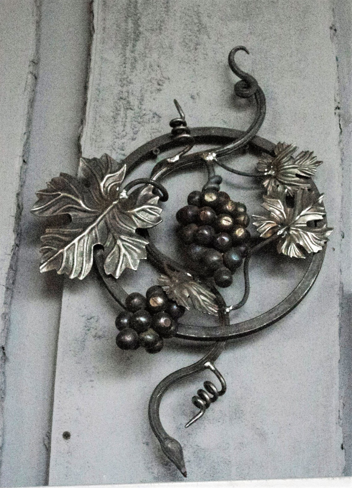 Lovely Big Steel Grapes Rosette Wall Art Metal Craft Work - Etsy